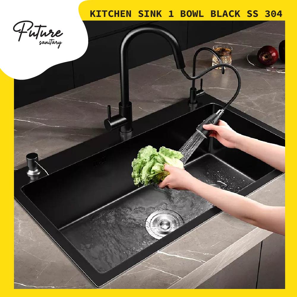 Jual Kitchen Sink 7545 Full Stainless Steel 304 / Bak Cuci Piring 1 ...
