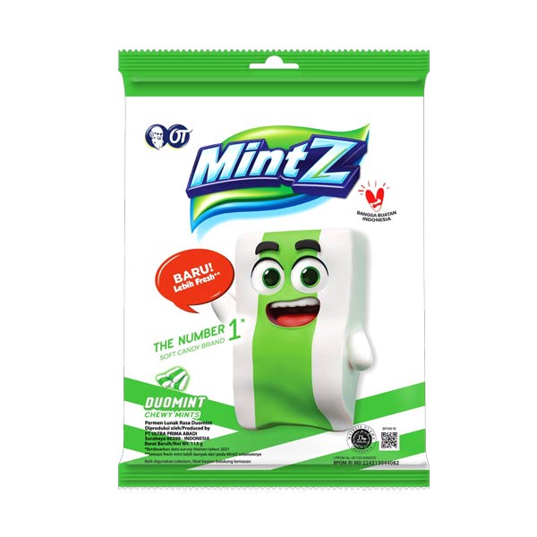 Jual MINTZ CHEWY DOUBLEMINT CANDY BAG 115 GR - PERMEN | Shopee Indonesia