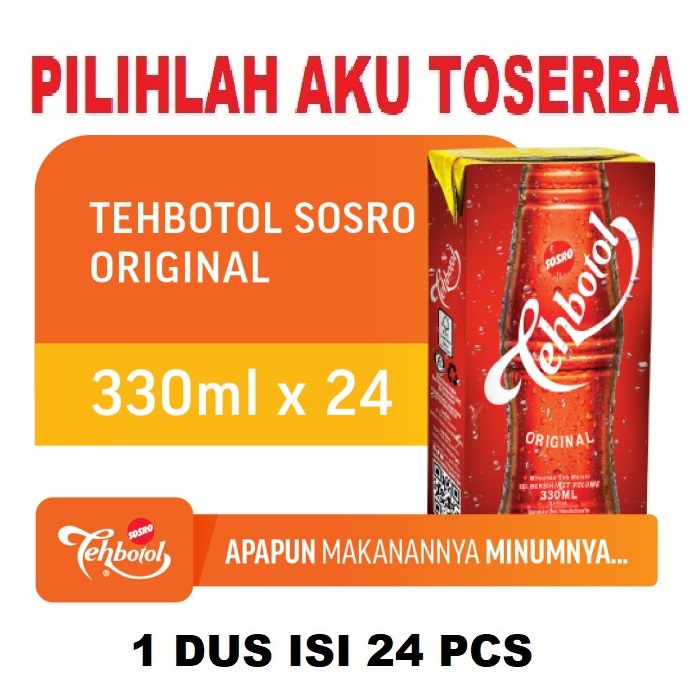 Jual Teh Botol Sosro Kotak Original 330 ml - ( HARGA 1 DUS ISI 24 ) | Shopee Indonesia