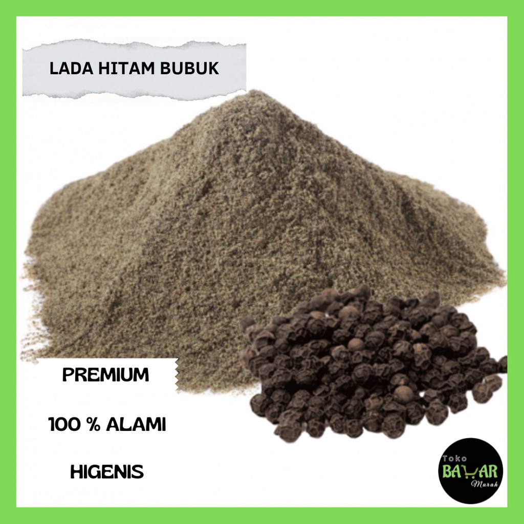 Jual Lada Hitam Bubuk 50 Gram / Black Pepper Powder / Lada Hitam Bubuk ...