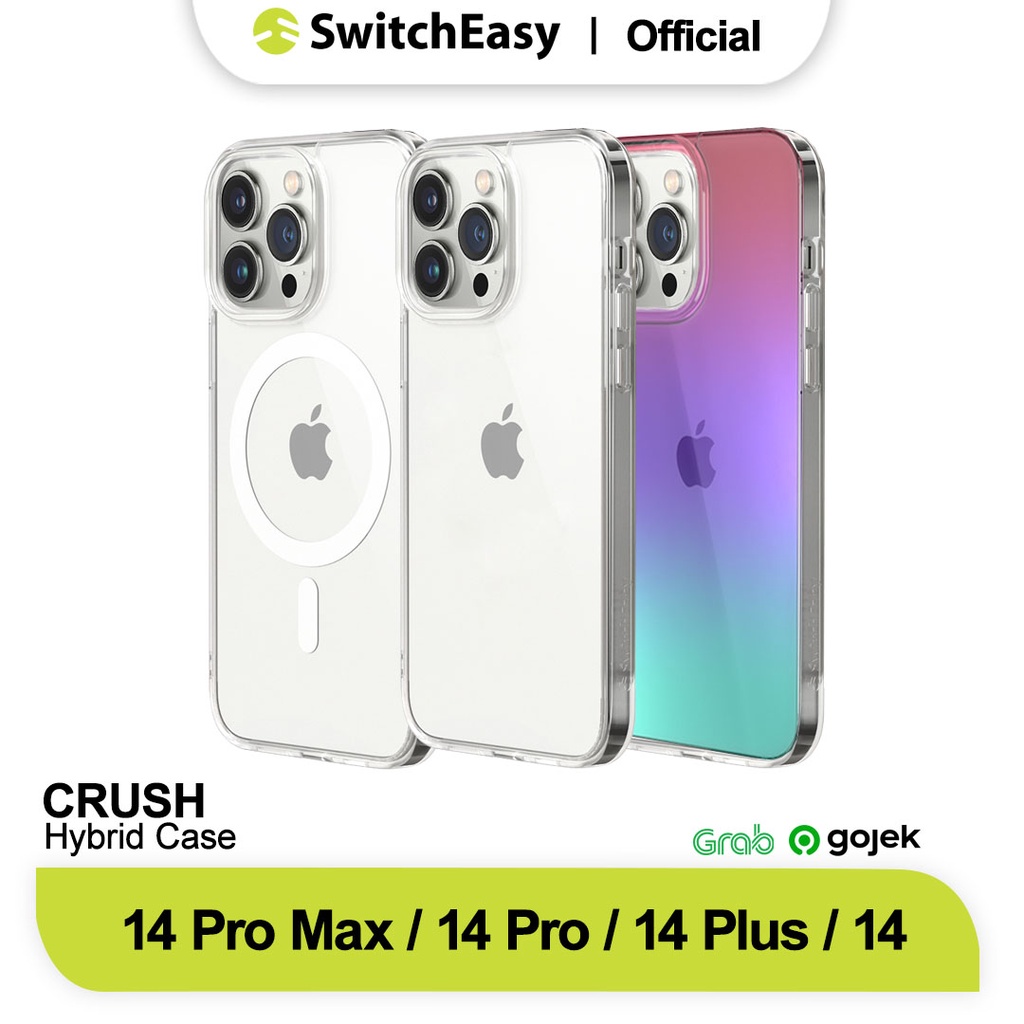 Jual Case iPhone 14 Pro Max / 14 Pro / 14 Plus 14 SwitchEasy Crush Clear Hybrid Magsafe Casing ...