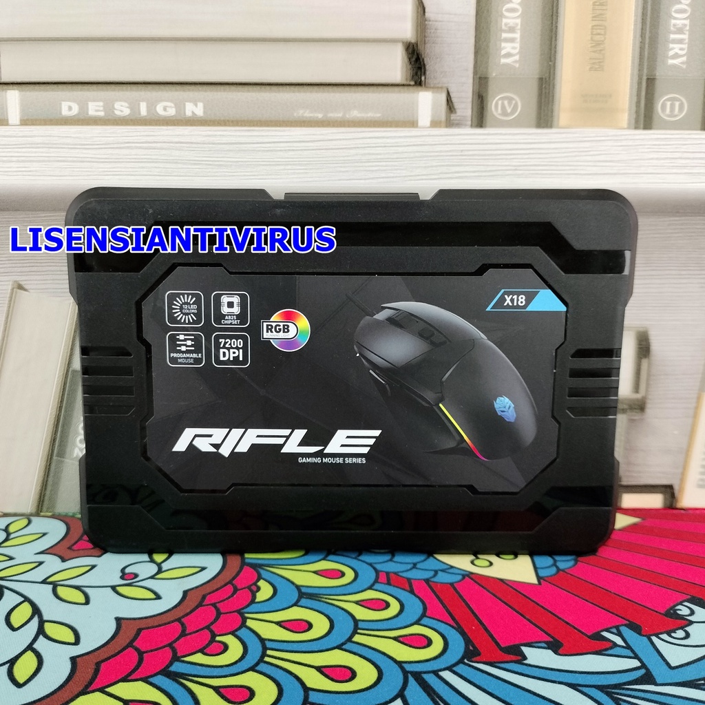 Jual Mouse Gaming Rexus Xierra X18 X 18 RIFLE RGB Mouse Macro 7200DPI ...