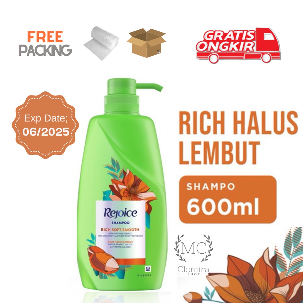 Jual Shampoo Rejoice Rich Soft Smooth 600ml / Shampo Rejoice Rich 600 ml / Rejoice Halus Lembut ...