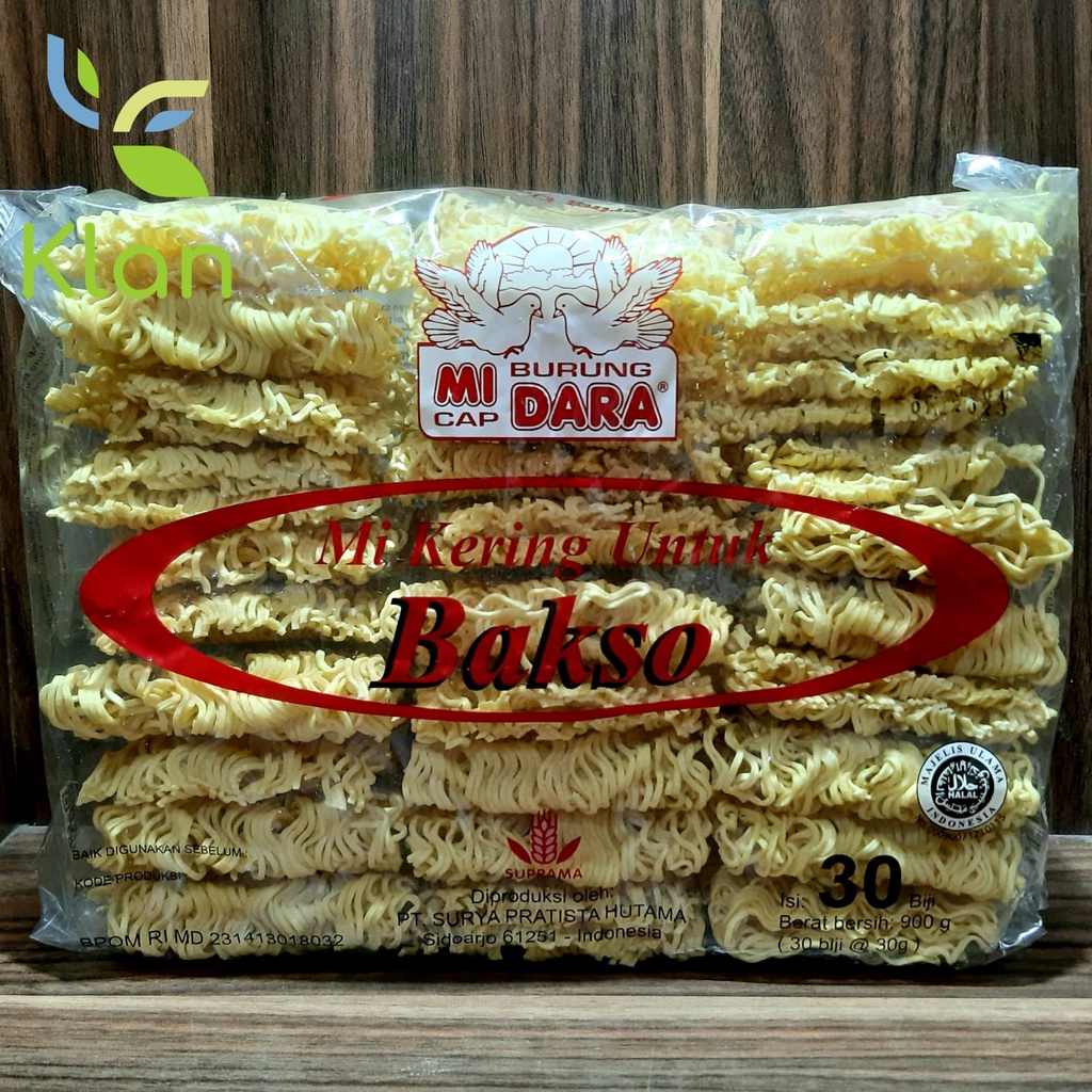 Jual BURUNG DARA MI BAKSO 900 GR / MIE BAKSO ISI 30 KEPING | Shopee ...
