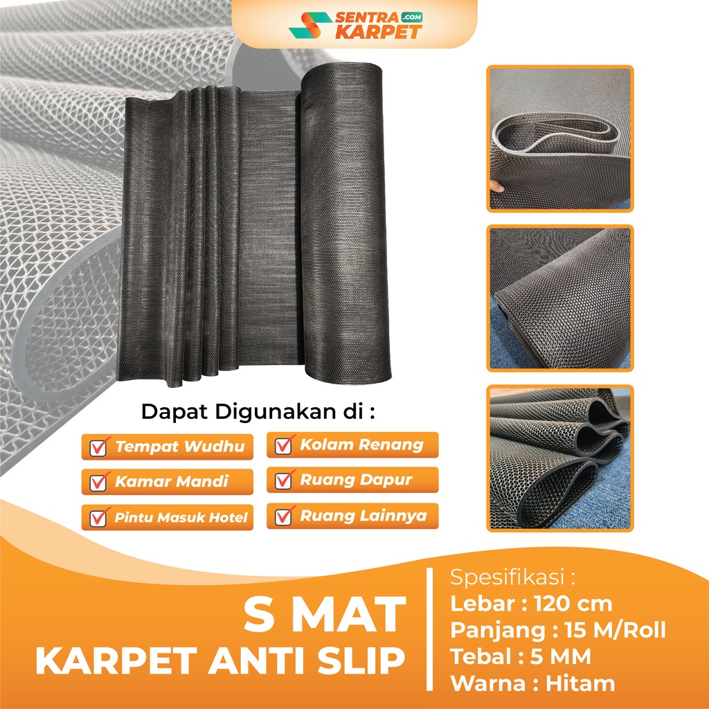 Jual S MAT KARPET ANTI SLIP KAMAR MANDI KARPET MASJID TEMPAT WUDHU ...