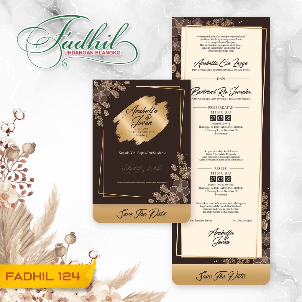 Jual Blangko Undangan Fadhil 124 (Free File Setting Corel) | Shopee ...