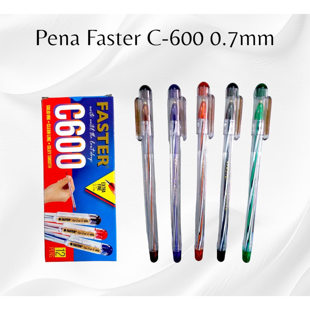 Jual Pena Faster C600/ Pulpen Faster 0.7mm | Shopee Indonesia