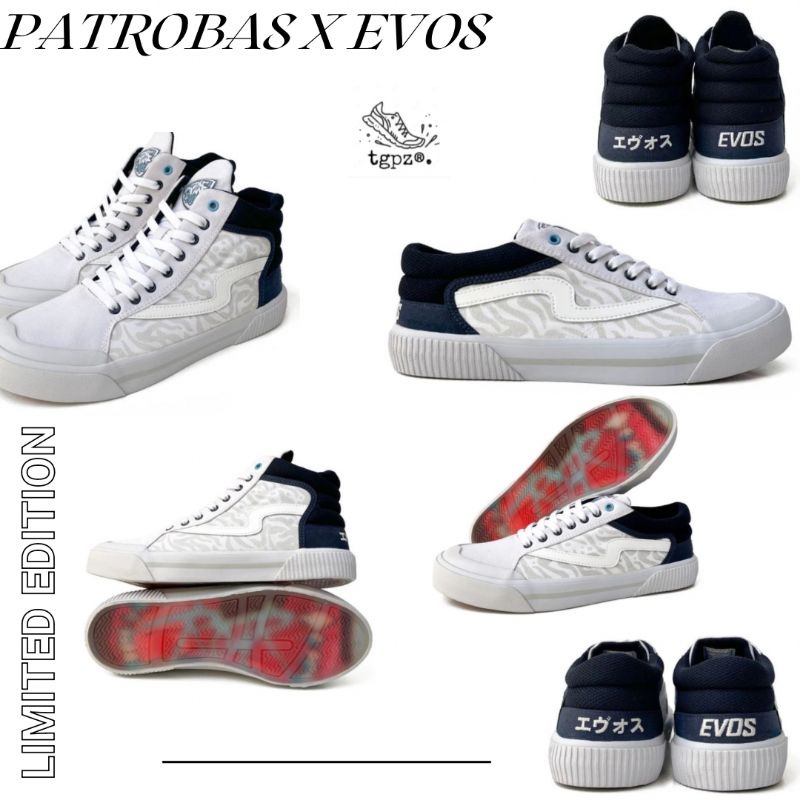 Jual Patrobas x Evos E-sport | Patrobas Evos white Hi/Low [100% ...