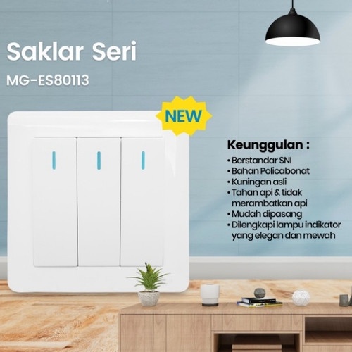 Jual Saklar 3 Gang MORGEN IB Saklar Triple MORGEN IB - MGES-80113 ...