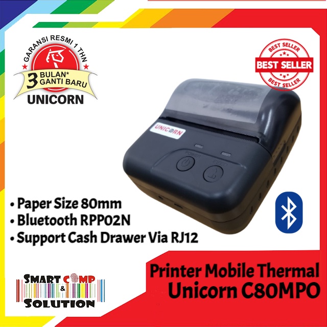 Jual Printer Unicorn Mobile Bluetooth C80MPO 80mm | Shopee Indonesia