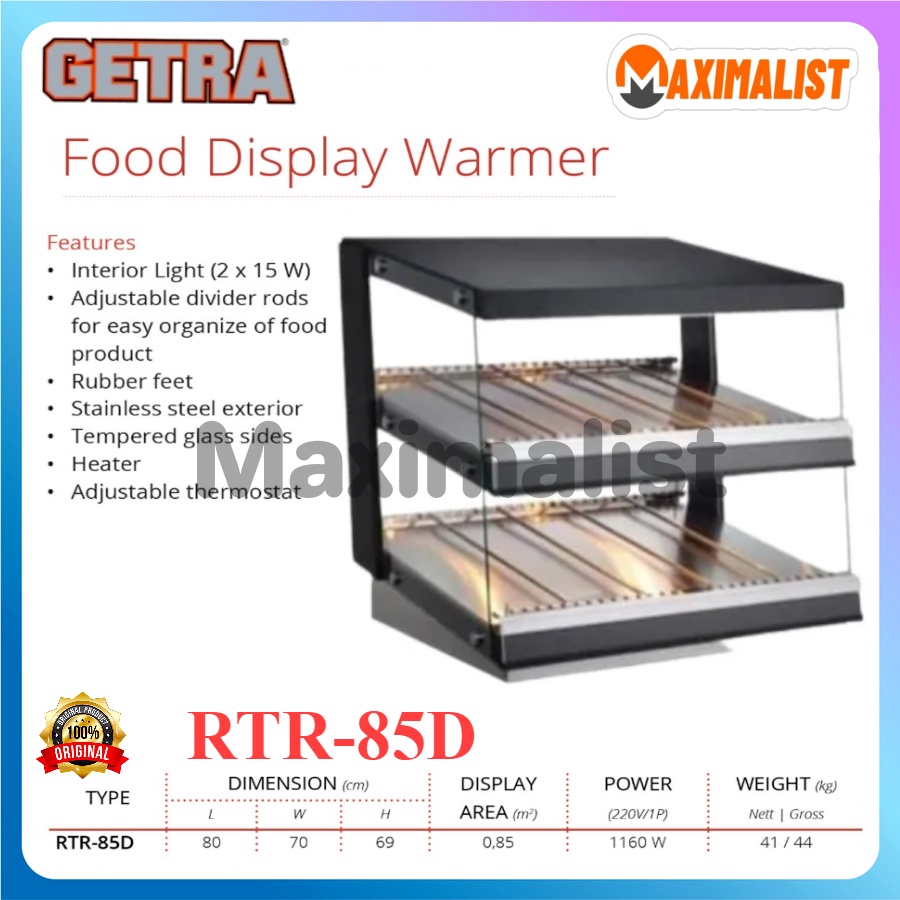 Jual GETRA RTR-85D FAST FOOD DISPLAY WARMER / Display Penghangat ...