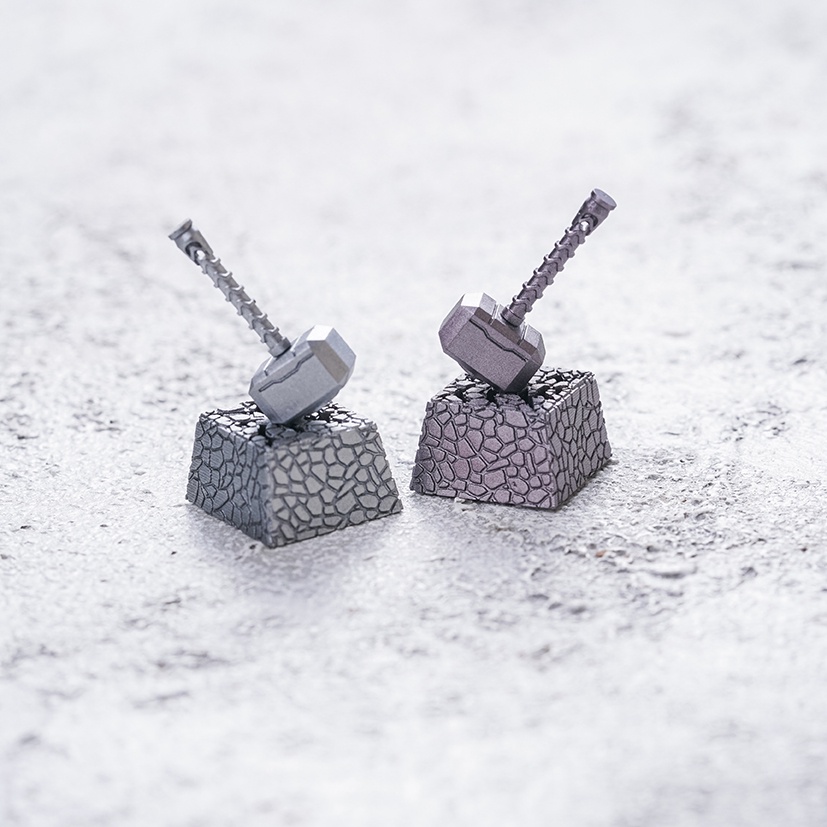 Jual Keycaps Artisan Hammer Metal Keycap Mechanical Keyboard | Shopee ...