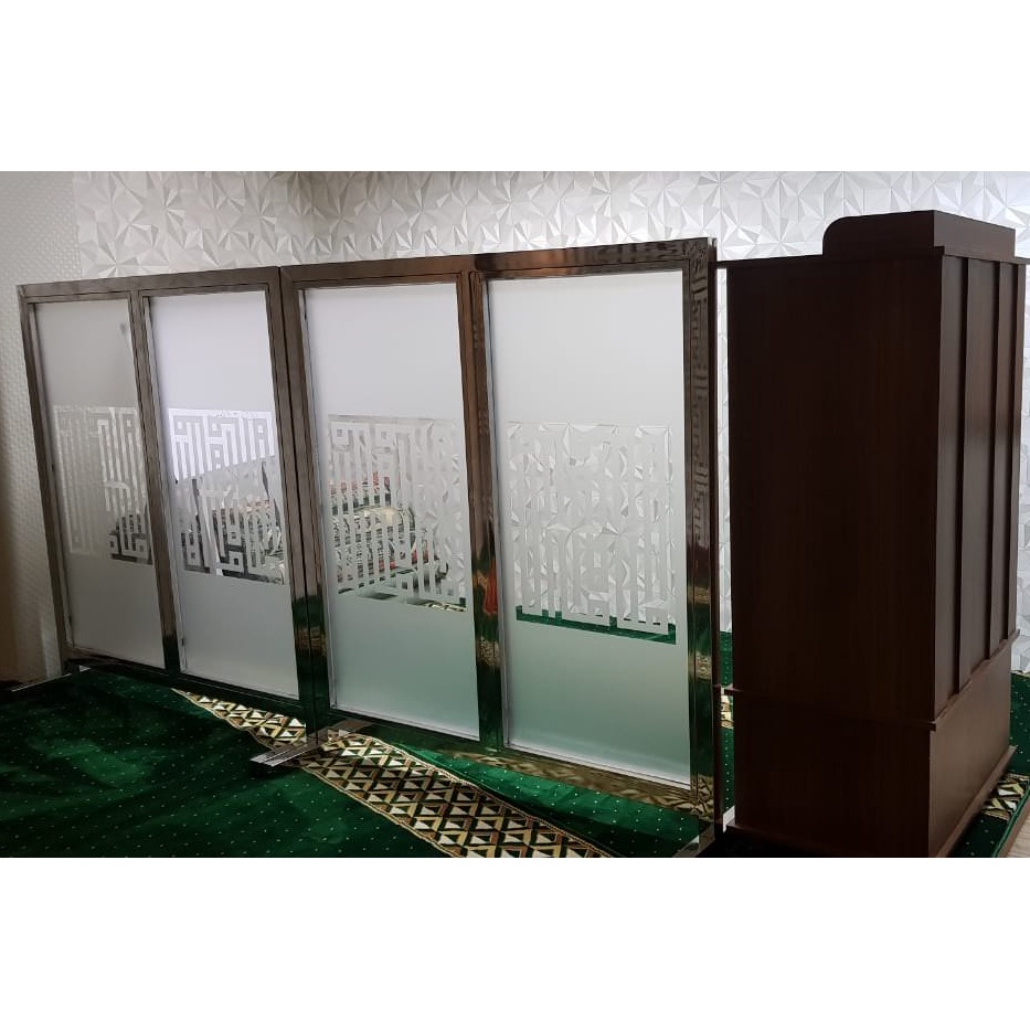 Jual COD - Pembatas Shaf Akrilik Masjid, Partisi Sholat, Skat musholla ...