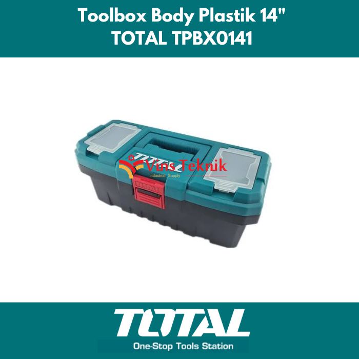 Jual TOTAL TPBX0141 Toolbox Body Plastik 14" Tool Box Plastic TPBX 0141 ...