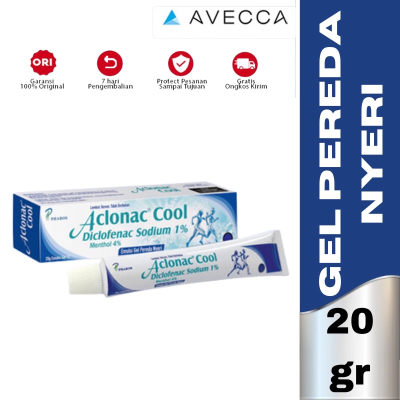 Jual Aclonac Cool 1% Gel 20 gr / Inflamasi / Analgetik / Nyeri Otot ...