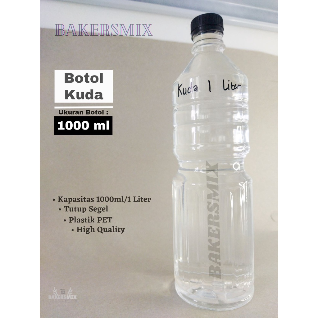 Jual MAX 10 PCS - Botol Plastik Kuda 1000 ml /Botol Plastik Minyak 1000 ...