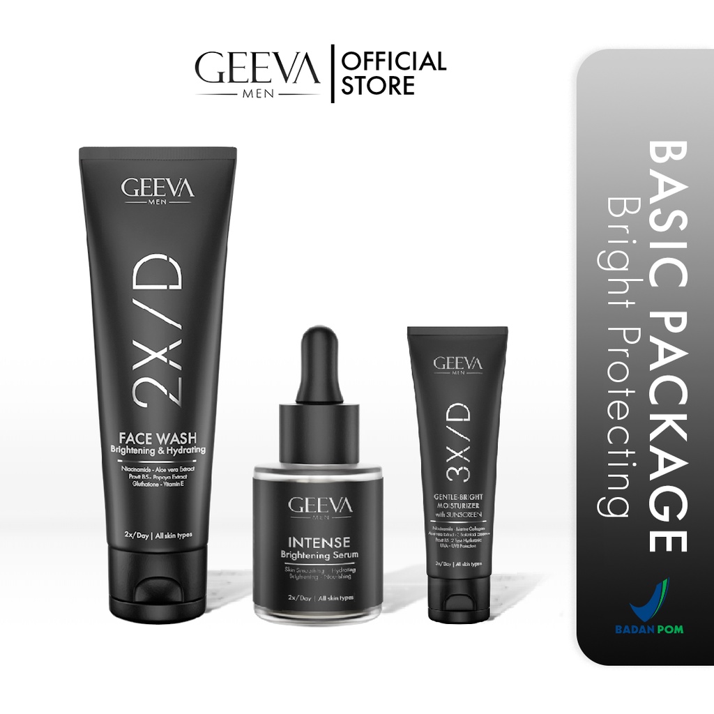 Jual GEEVA MEN - PAKET BASIC BRIGHT | Shopee Indonesia