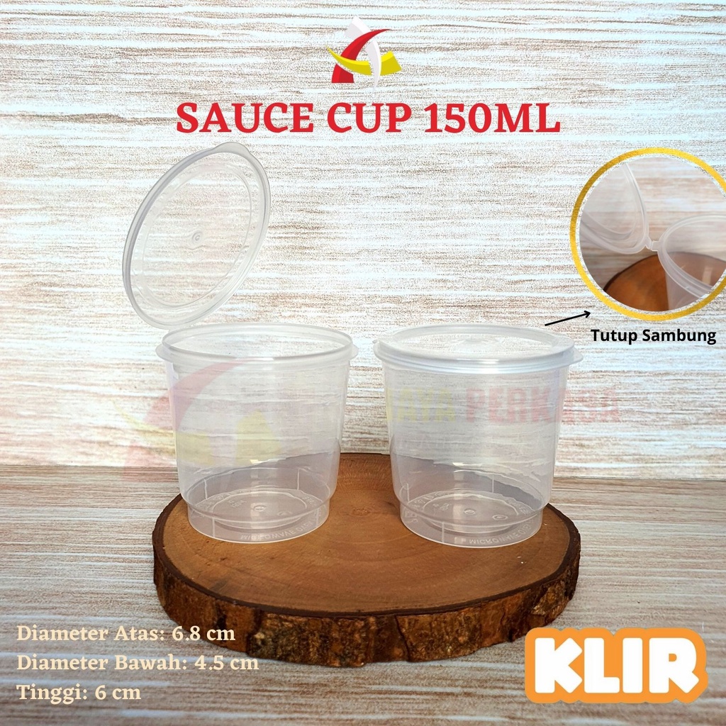 Jual Sauce Container 150ml KLIR / Cup Sambal / Cup Saos / Tempat Saos ...