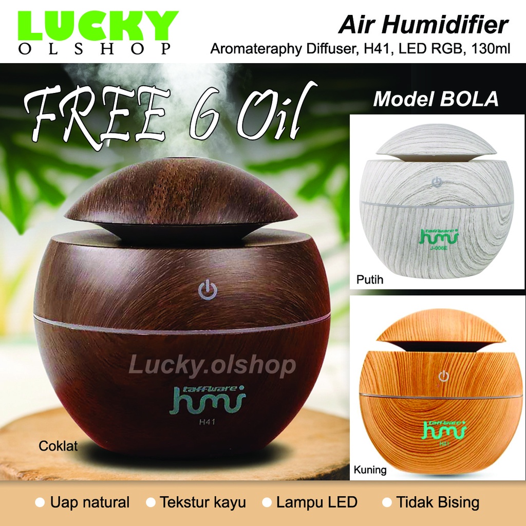 Jual Humidifier Diffuser Aromaterapi LED RGB Color Koleksi Minimalis ...
