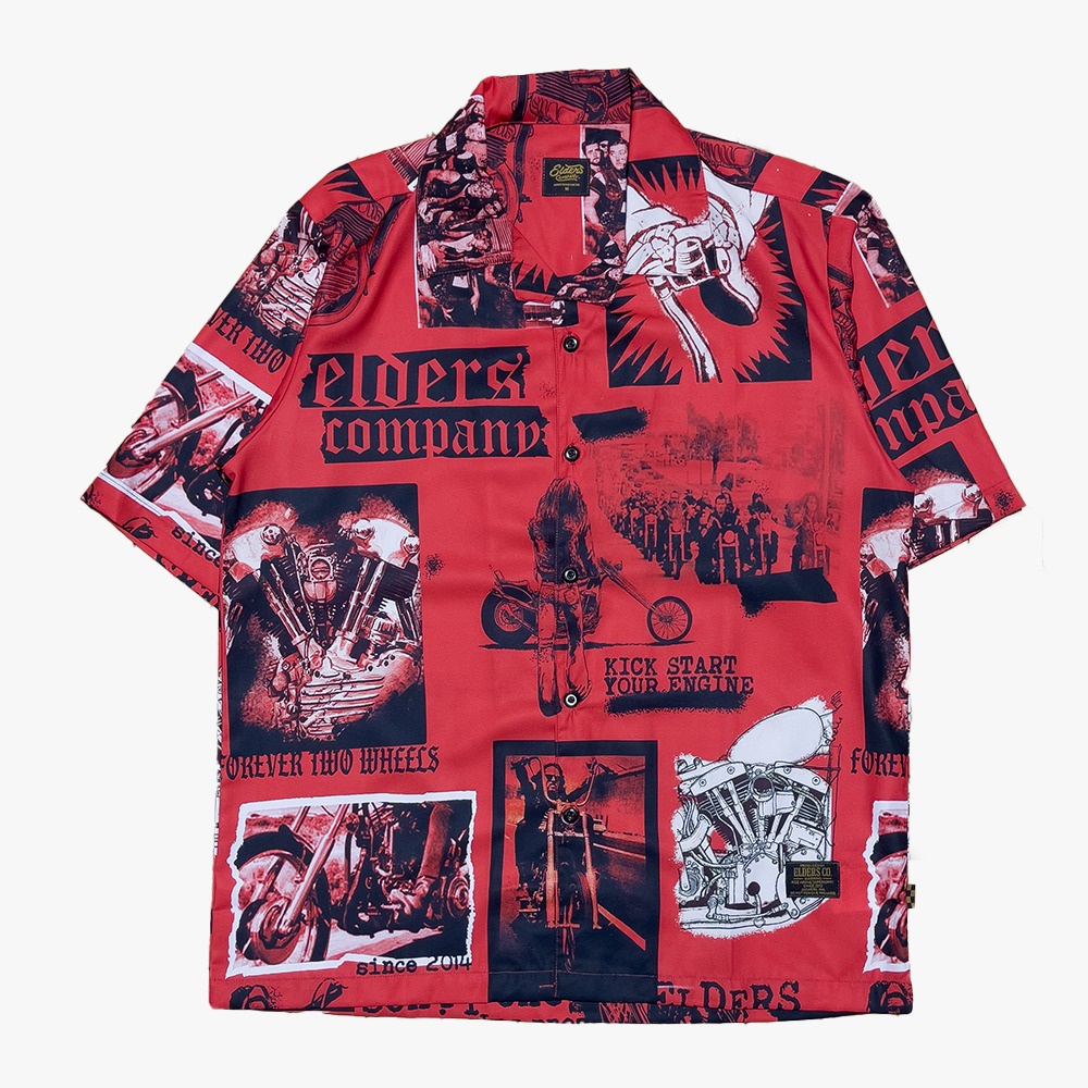 Jual Kemeja Hawaiian Shirt - FTW Red | Shopee Indonesia