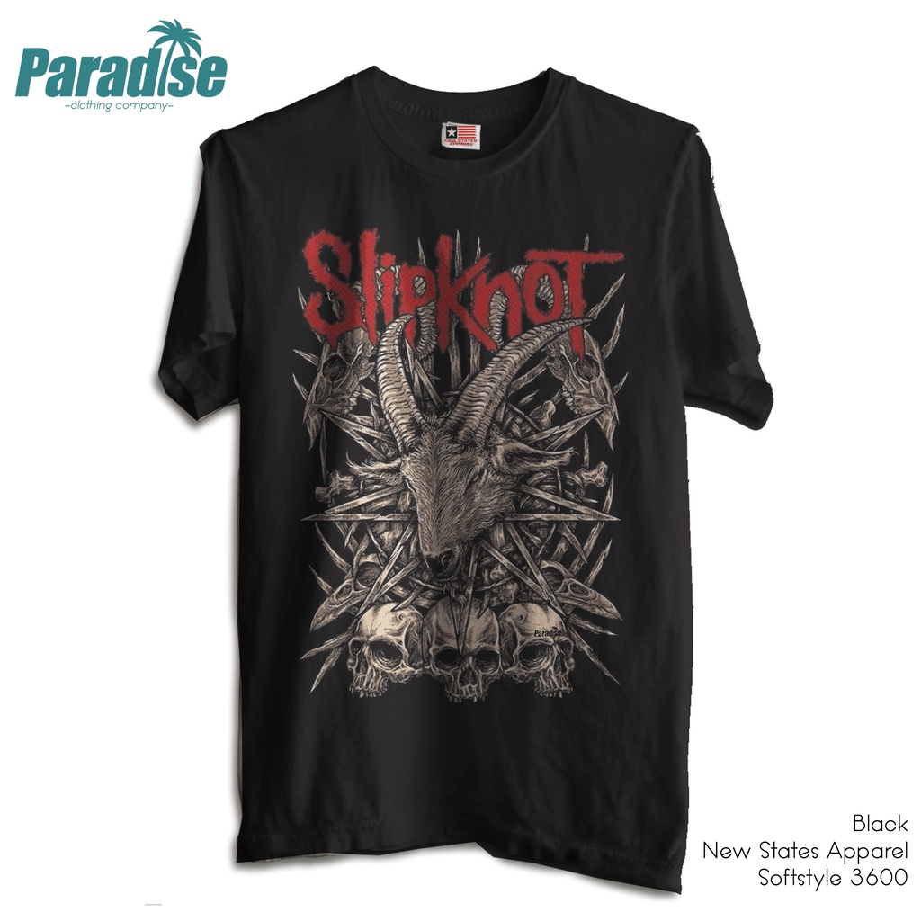 Jual Kaos Band Slipknot Goat Paradise Streetwear T Shirt Pria Built Up ...