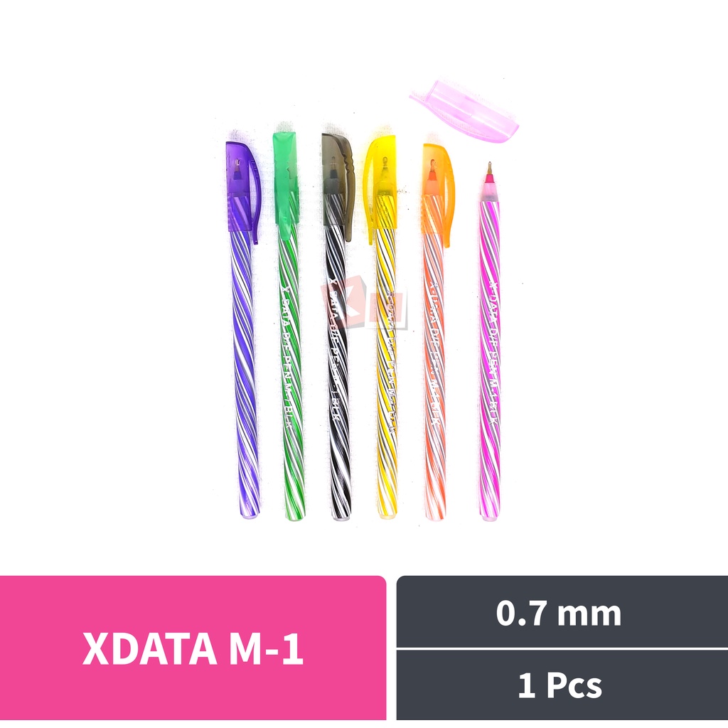 Jual Pulpen Ballpoint Pena XData M-1 0.7 mm Hitam X Data M1 | Shopee Indonesia