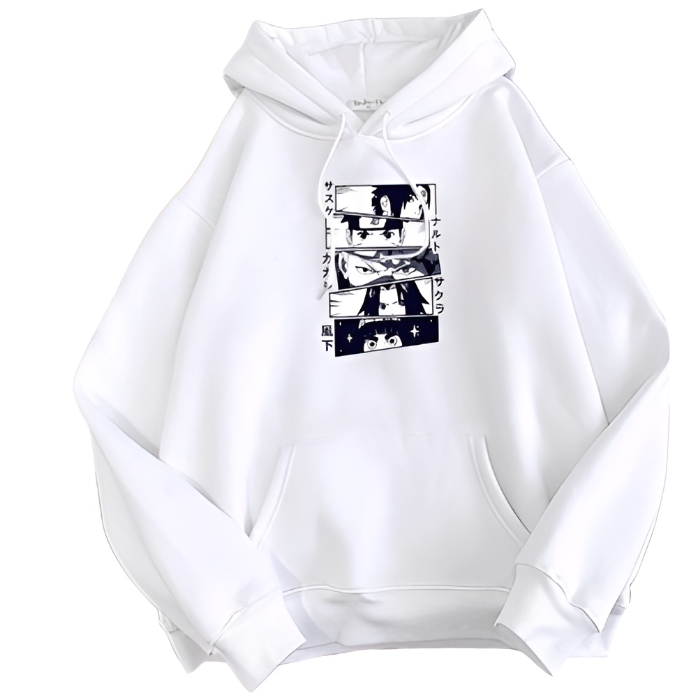 Jual Jaket Hoodie Sweater Naruto Shippuden Kakashi Hatake Sasuke Uchiha ...