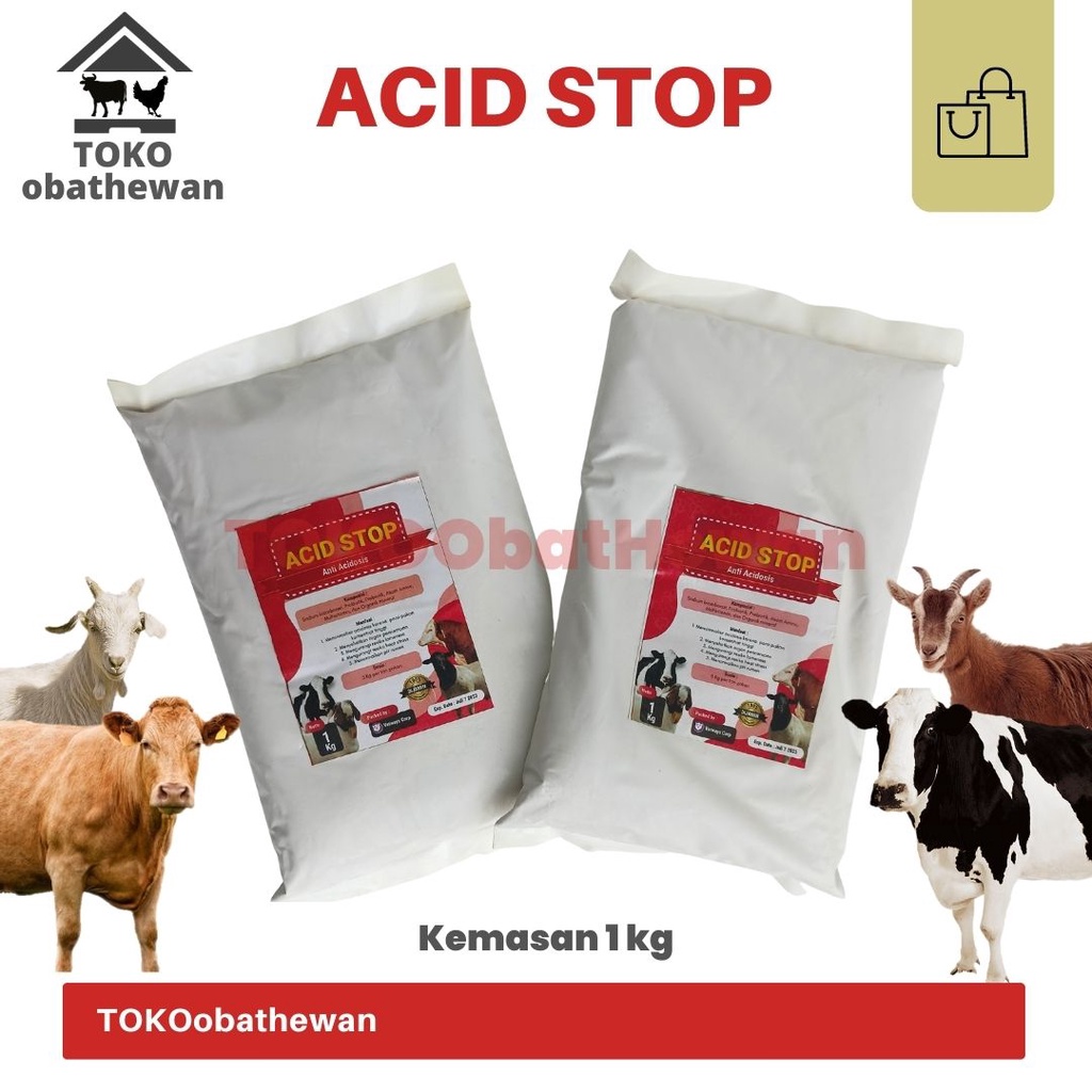 Jual ACID STOP 500 gram & ACID STOP 1 KG - OBAT ANTI ACIDOSIS + PEMACU ...
