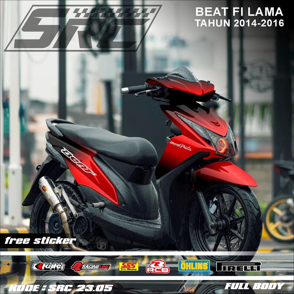 Jual Decal Sticker Beat fi Old 2014 2015 2016 full body Dekal Stiker ...