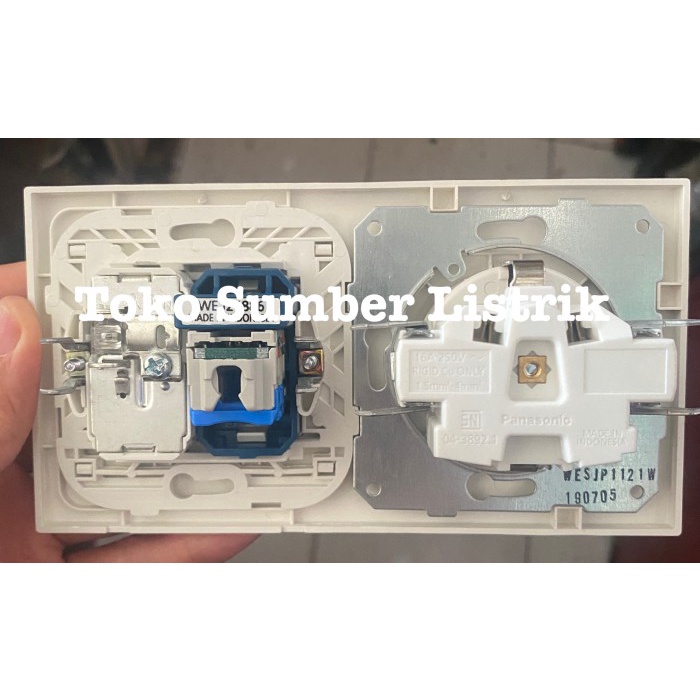 Jual Stop kontak panasonic gandeng outlet tv data cat6 lan style antena ...
