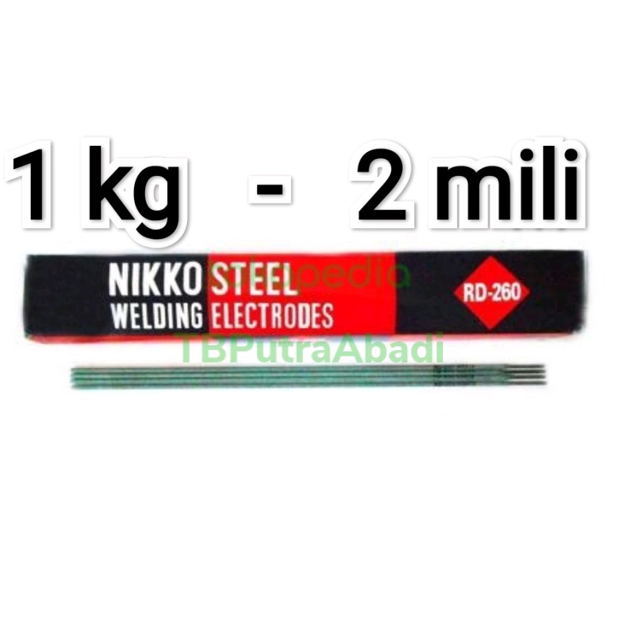 Jual Kawat Las 2 MM Nikko Steel RD 260 Eceran 1 kg Elektroda 2.0 x 300 ...