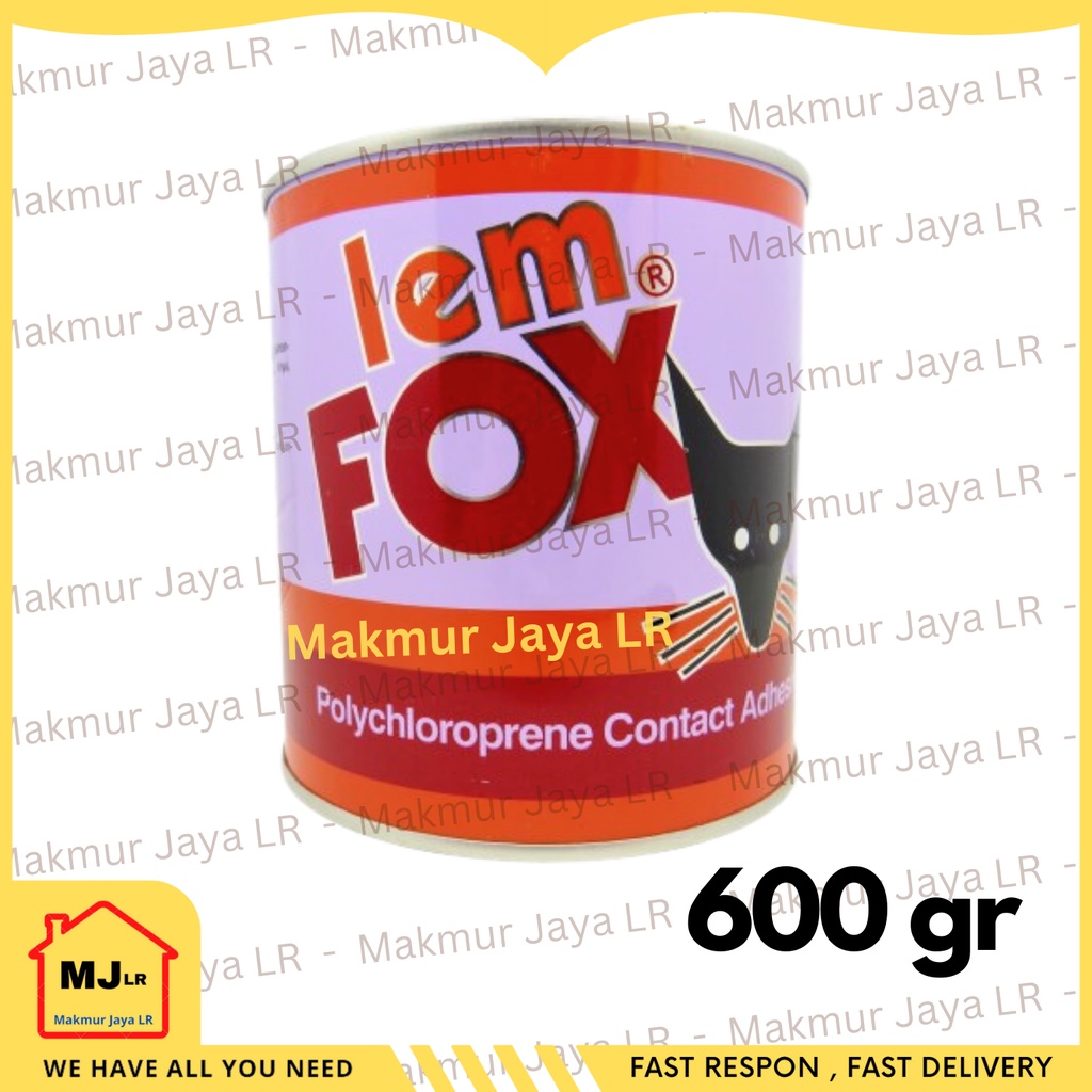 Jual LEM FOX kuning 600 gram / Lem Kuning / Lem Serbaguna 600gram 600gr ...