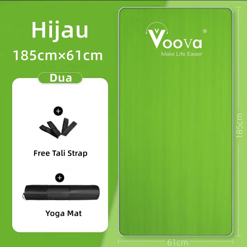 Jual Matras Friendly Yoga Mat Anti Slip Tebal Premium Matras Olahraga ...