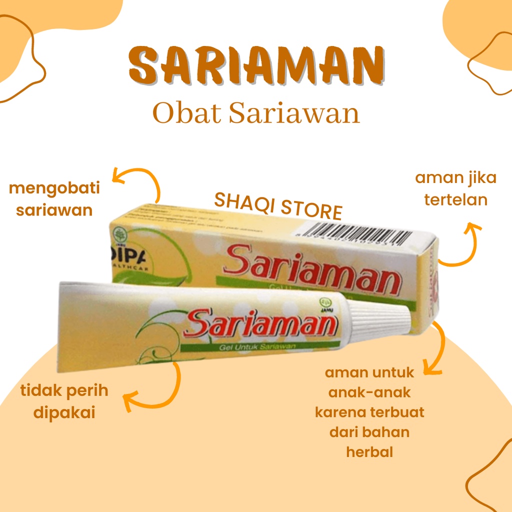 Jual Sariaman gel untuk sariawan 5g | Shopee Indonesia