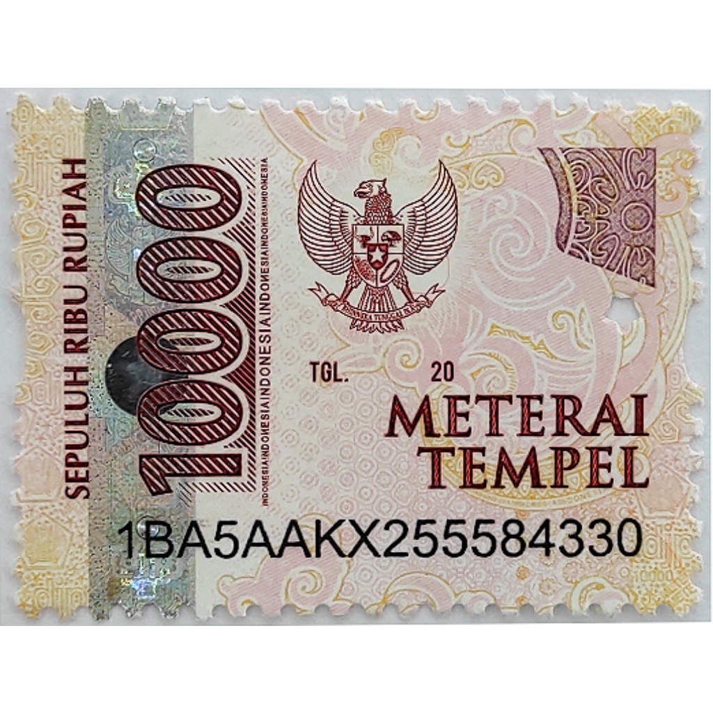Jual [Dijamin Asli] Materai Meterai 10000 Sepuluh Ribu | Shopee Indonesia