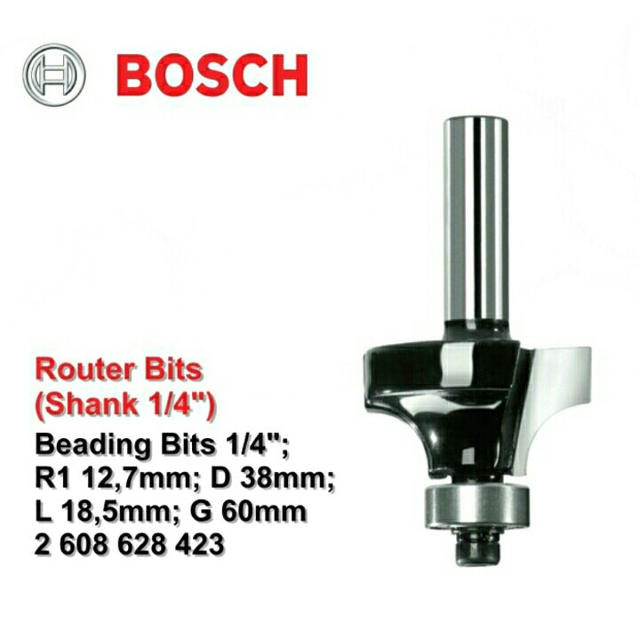Jual Mata Router Bits Bosch (Shank 1/4") | Shopee Indonesia
