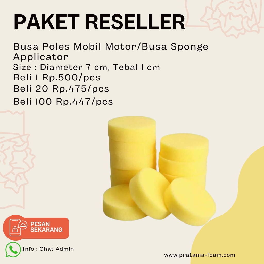 Jual BUSA POLES MOBIL MOTOR / BUSA SPONGE APPLICATOR WAX / BUSA POLES ...