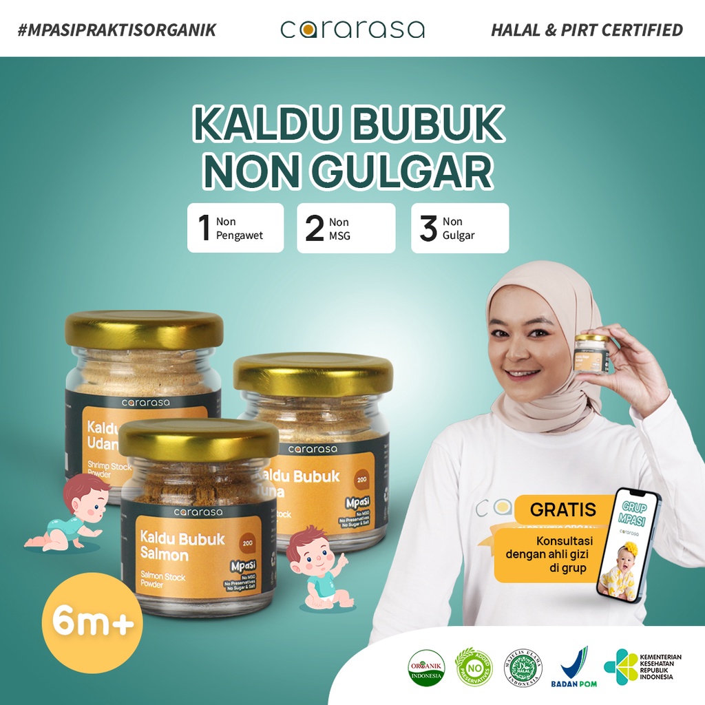 Jual Cararasa Kaldu Seafood Salmon Tuna Udang Mpasi bayi / Kaldu Mpasi ...