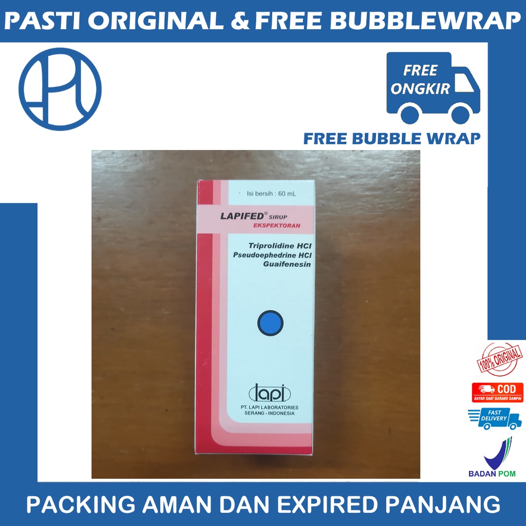 Jual LAPIFED EKSPEKTORAN SYR 60ML | Shopee Indonesia