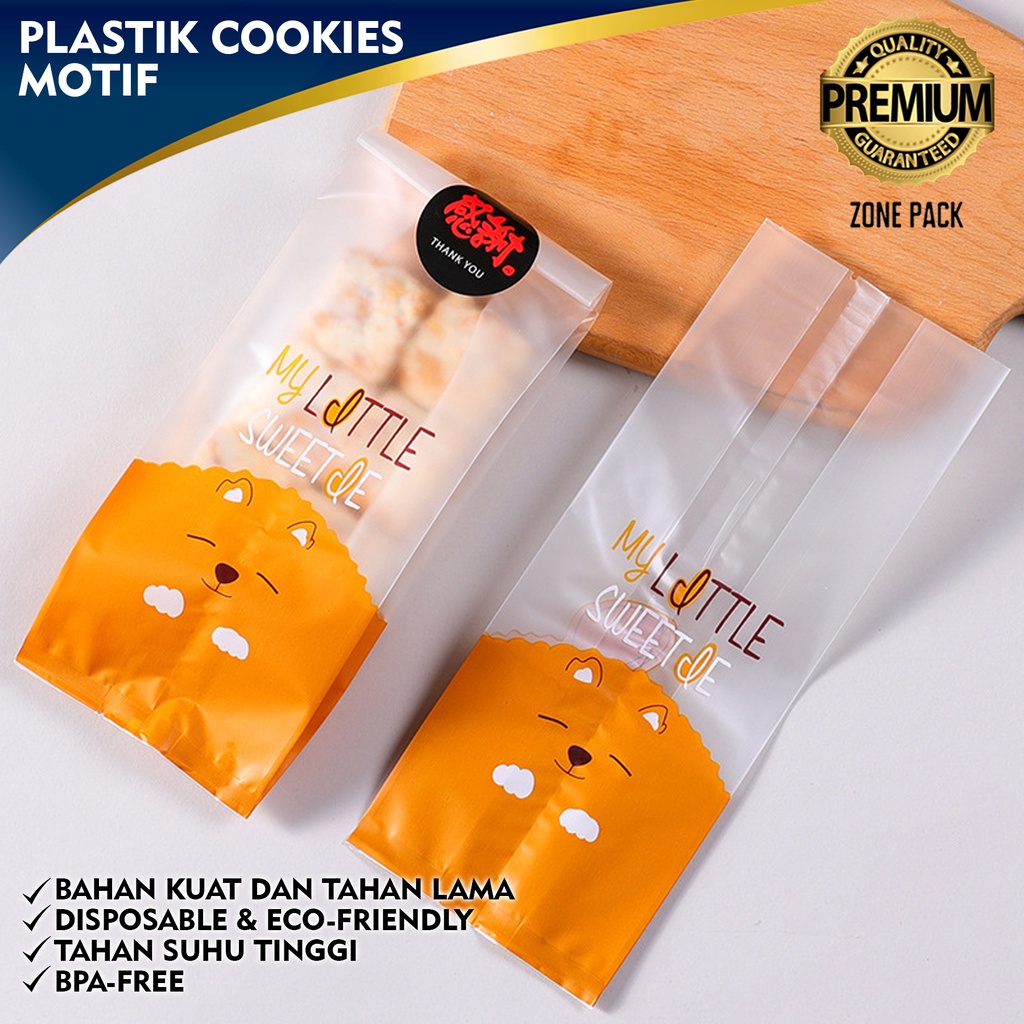 Jual [50 PCS] Plastik Cookies Motif | Plastik Kue Muffin Lucu | Plastik ...