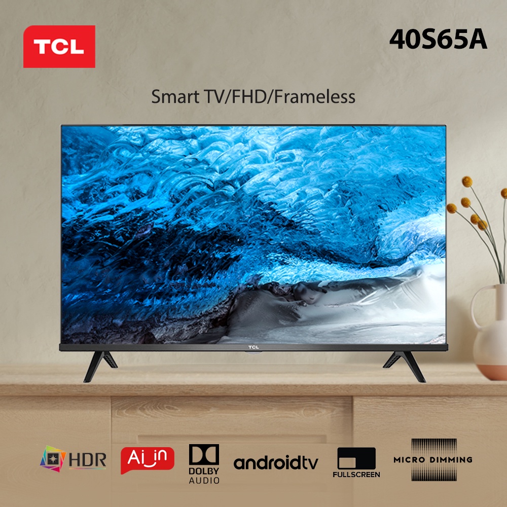 Jual TCL 40" 40S65 - Slim Smart TV 40 Inch Android TV Bezel less ...