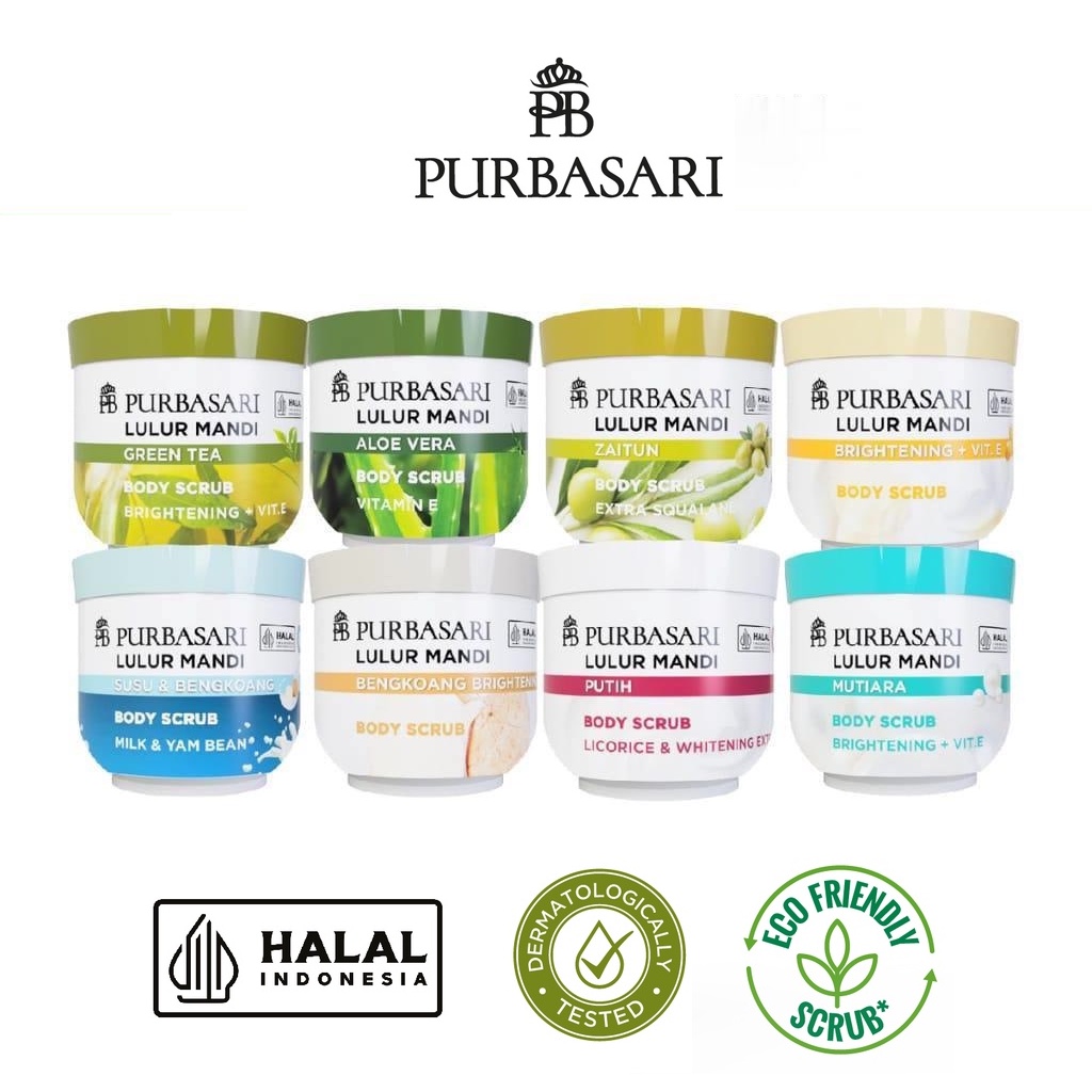 Jual PURBASARI Lulur Mandi 100g - Body Scrub Mencerahkan | Shopee Indonesia
