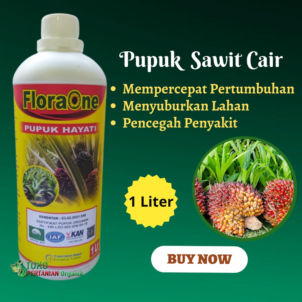 Jual Pupuk FLORAONE Perkebunan sawit agar daun hijau, Fungisida Hayati ...