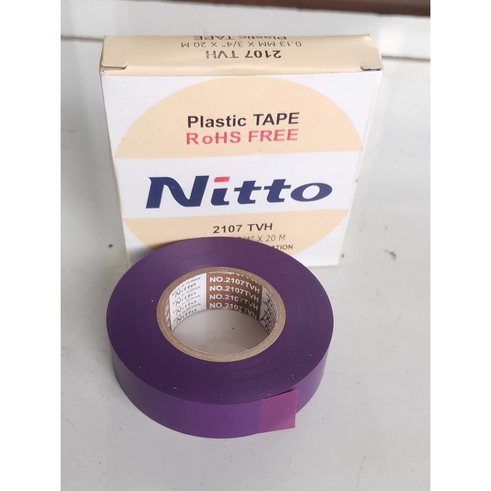 Jual Isolasi solasi selotip Nito Nitto Kabel warna Hitam Kuning Biru ...