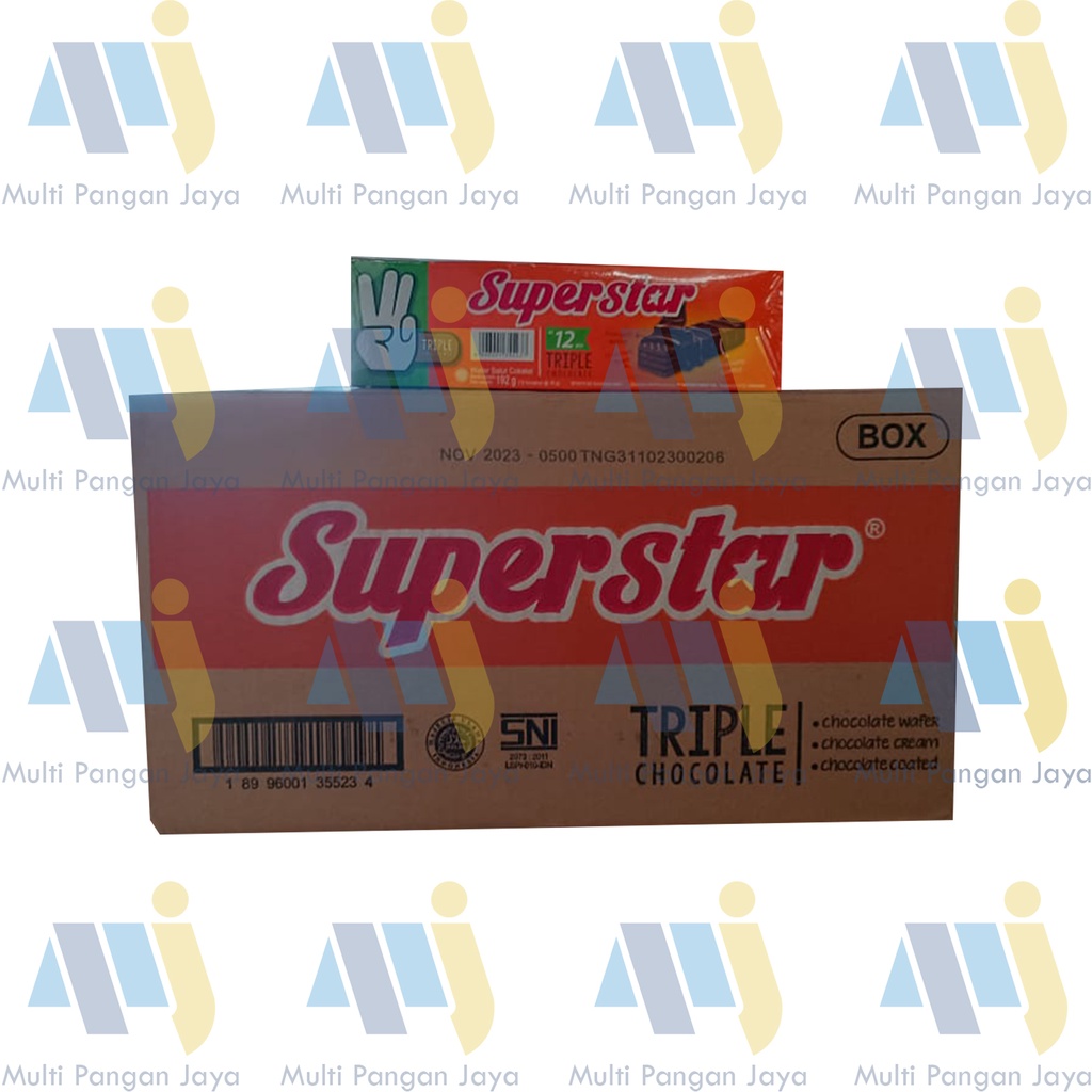 Jual BISKUIT WAFER SUPERSTAR COKLAT 18 Gram 1 DUS / KARTON | Shopee ...