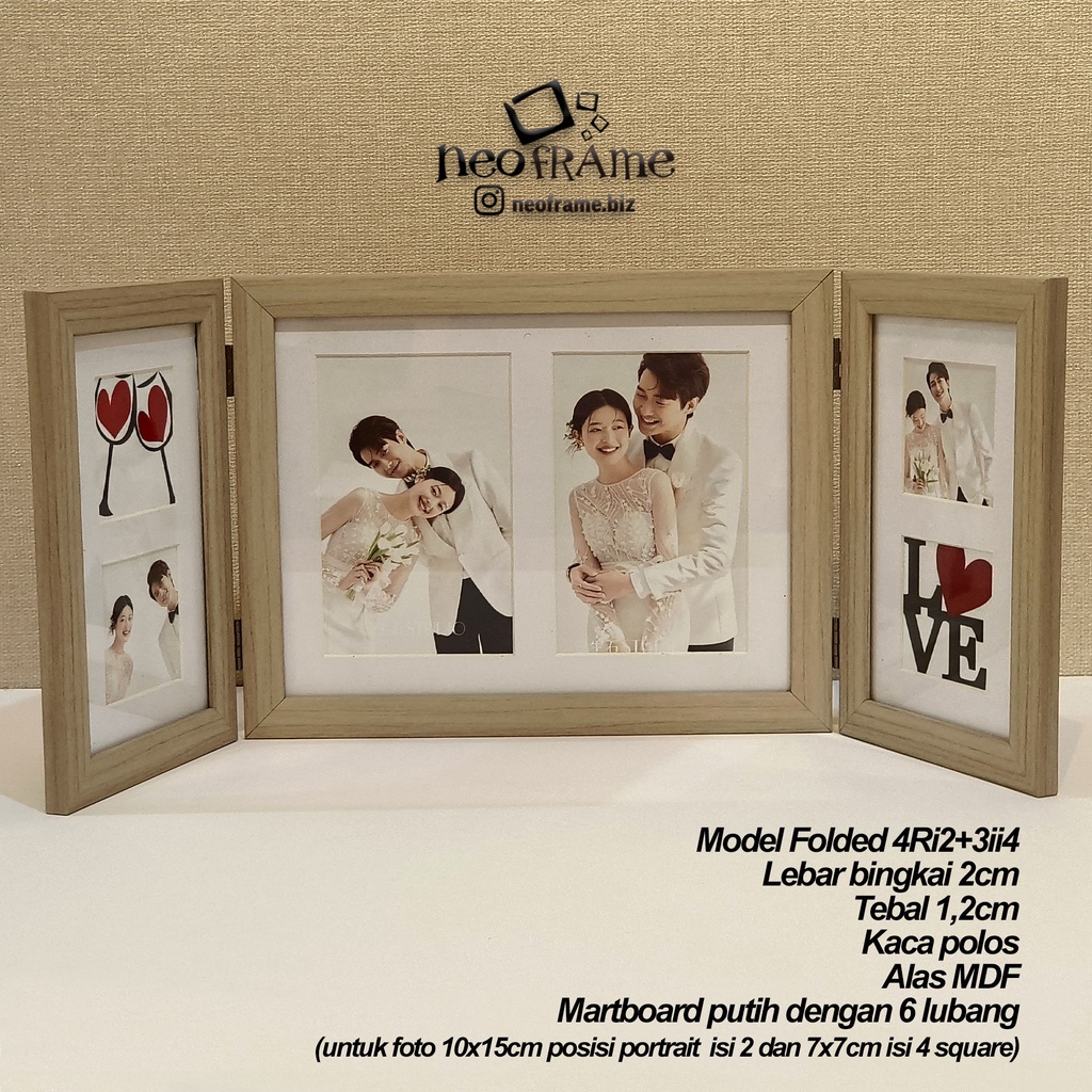 Jual Neoframe Bingkai Lipat / Folded Frame Matboard photo 4R SLight | Shopee Indonesia