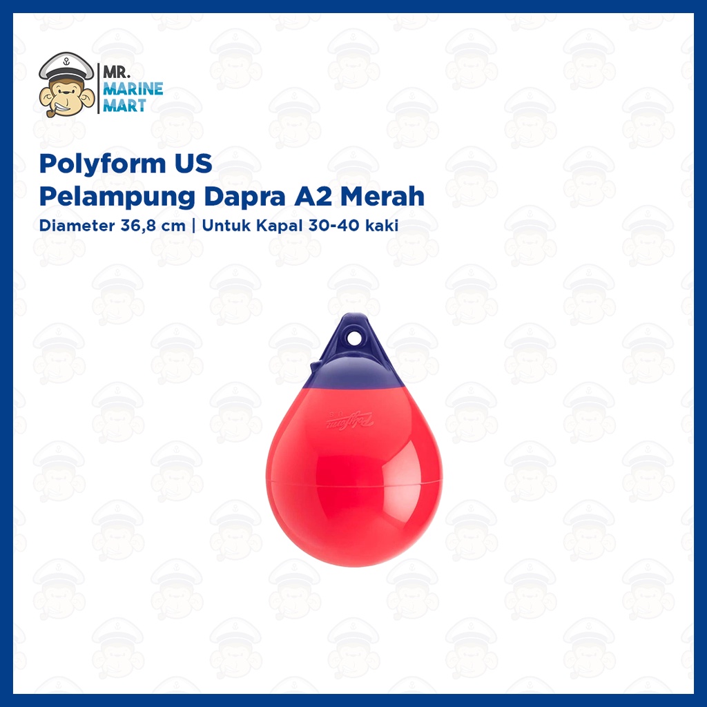 Jual Polyform Buoy A2 Pelampung Kapal Dapra Kapal Polyform US A2 Merah ...
