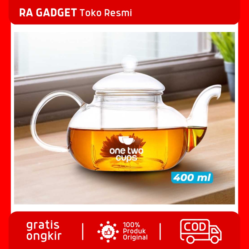 Jual Cups Teko Pitcher Glass Teapot Japanese Style Infuser 400Ml / Teko ...
