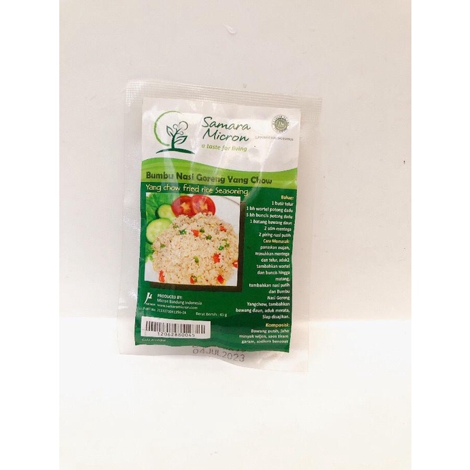 Jual Samara Micron Bumbu Sachet Bumbu Nasi Goreng Yang Chow | Shopee ...