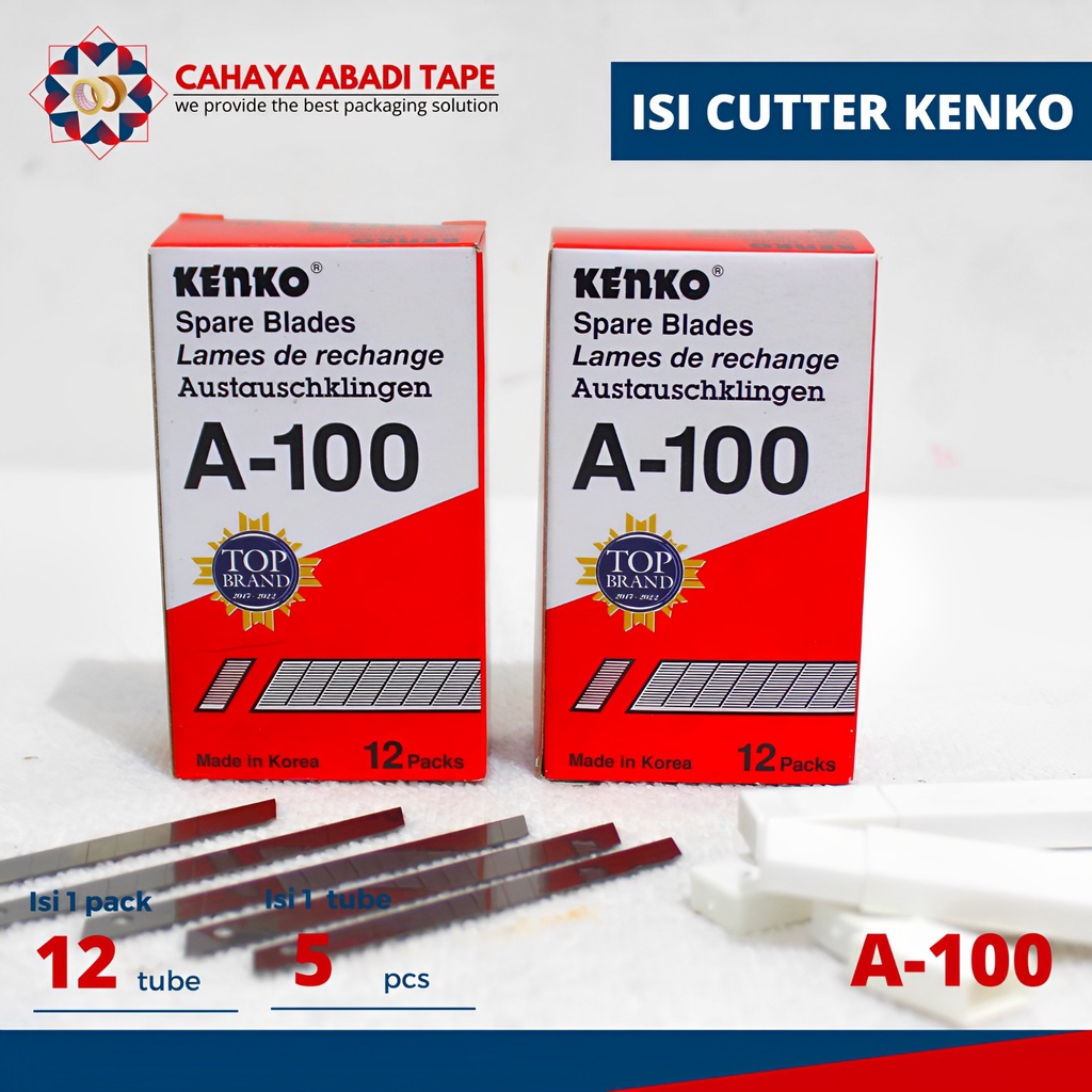 Jual ISI CUTTER A-100 KENKO PER PACK | Shopee Indonesia